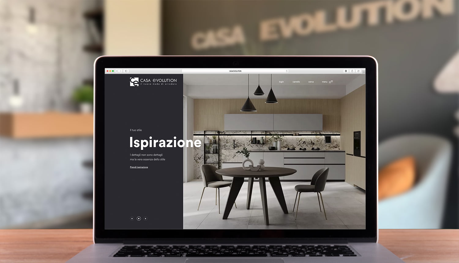 Scopri il nuovo sito internet dello showroom di arredamento Casa